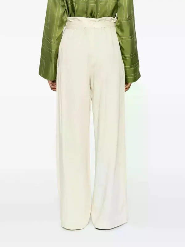 TOTEME Belted-waist Flared Trousers