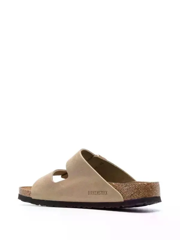 BIRKENSTOCK Arizona Leather Slides - Brown