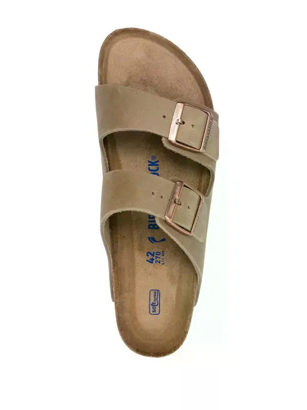 BIRKENSTOCK Arizona Leather Slides - Brown