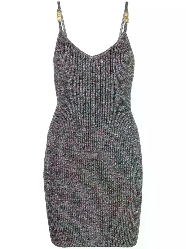 Gcds Open-back Mini Knitted Dress