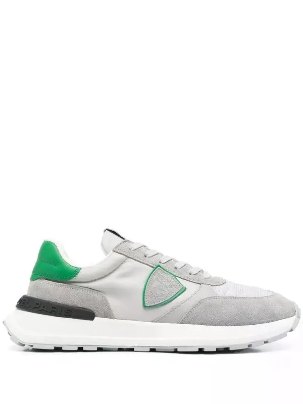 Philippe Model Logo-patch Low-top Sneakers - Grey