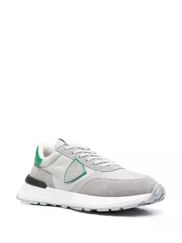 Philippe Model Logo-patch Low-top Sneakers - Grey