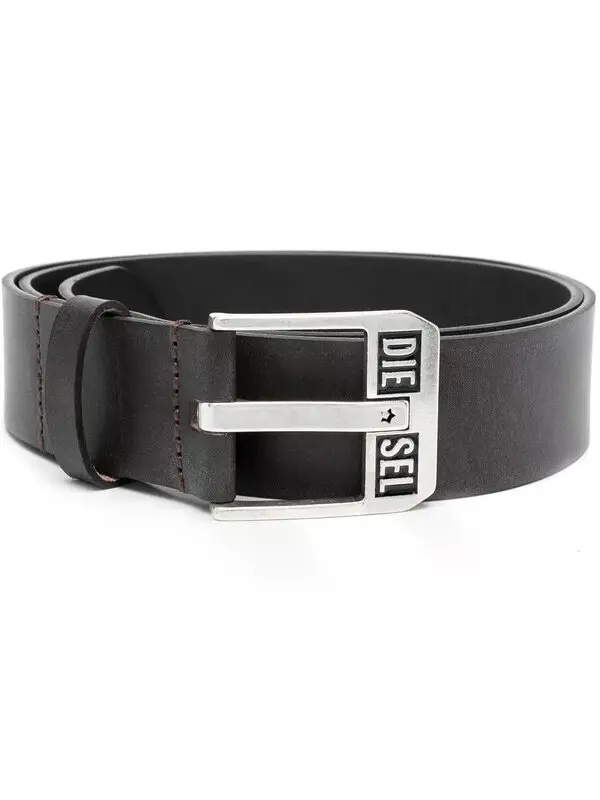 DIESEL® Bluestar Ii Leather Belt - Black