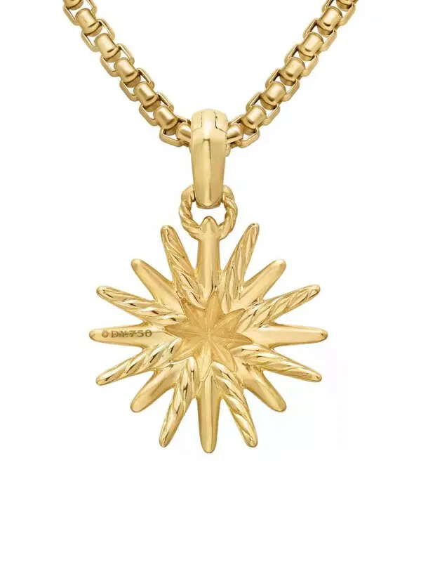 David Yurman 18kt Yellow Starburst Charm