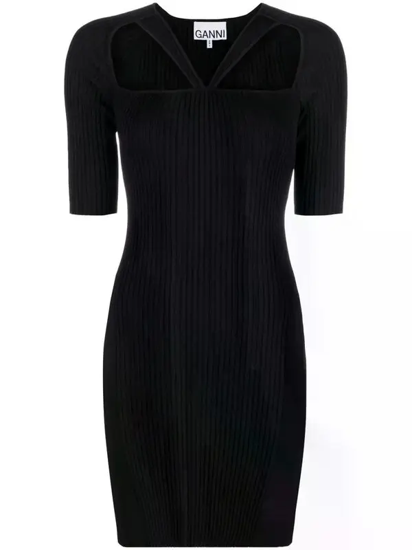 GANNI Cut-out Mini Dress