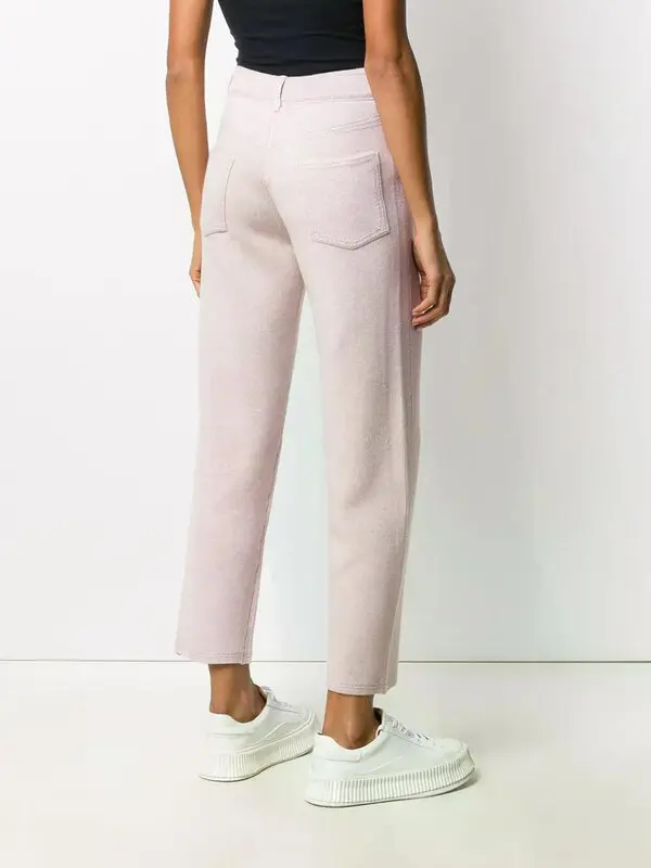 BARRIE High-rise Straight-leg Trousers