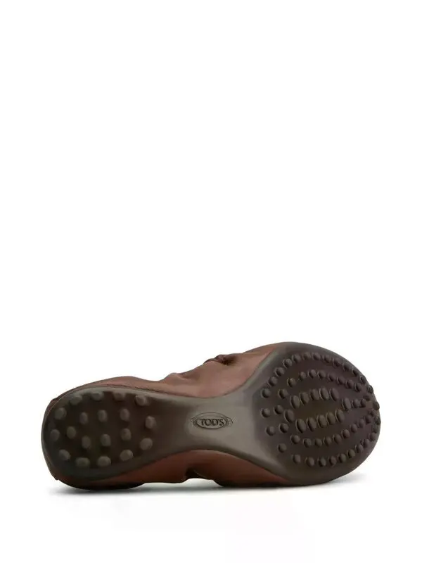 TOD'S Dee Ballerina Shoes With Ring Embellishment - Brown