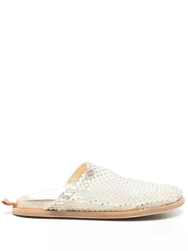 FORTE_FORTE Rhinestone-embellished Slippers
