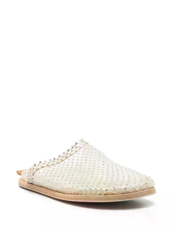 FORTE_FORTE Rhinestone-embellished Slippers
