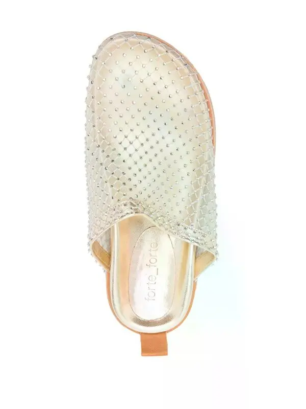 FORTE_FORTE Rhinestone-embellished Slippers