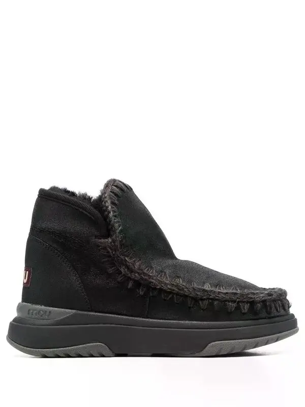 Mou Crochet Stitch-trim Boot Sneakers