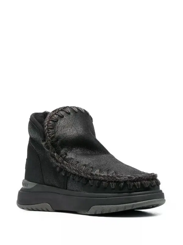 Mou Crochet Stitch-trim Boot Sneakers