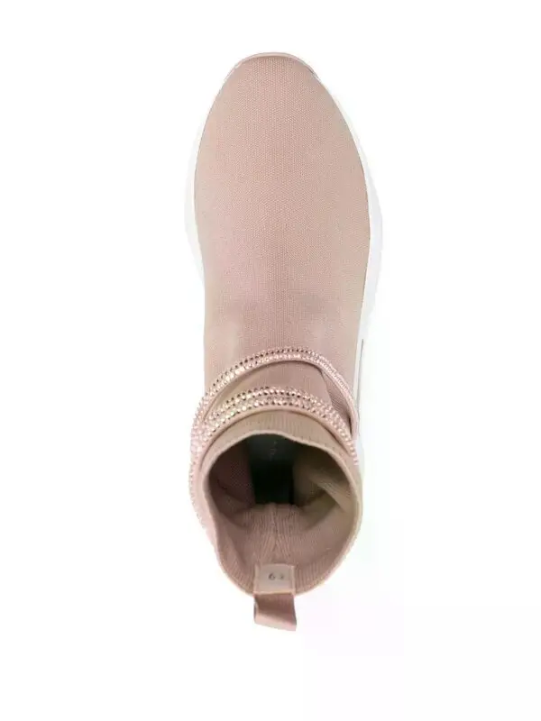 Rene Caovilla Glitter-wrap Sock-ankle Sneakers