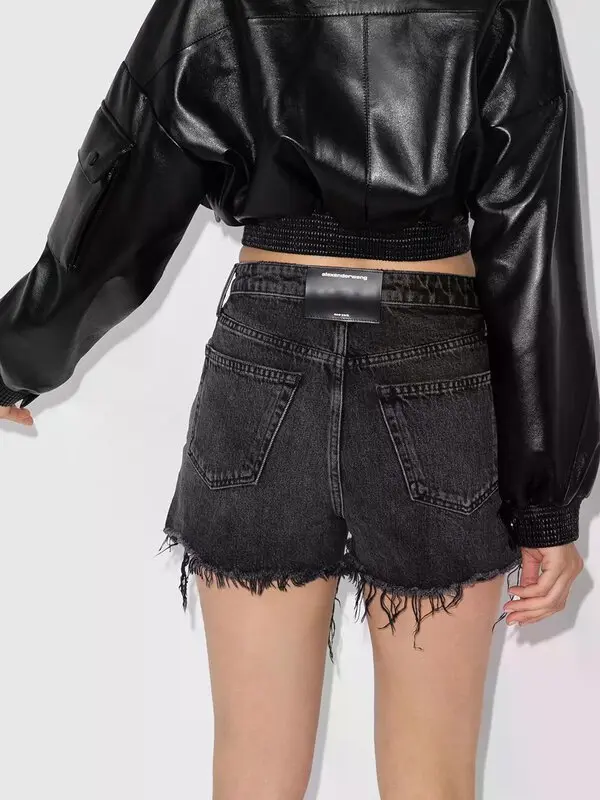 Alexander Wang Raw-hem Denim Shorts