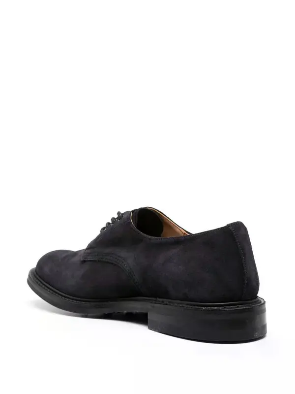 TRICKER'S Danielo Round-toe Derby Shoes - Blue