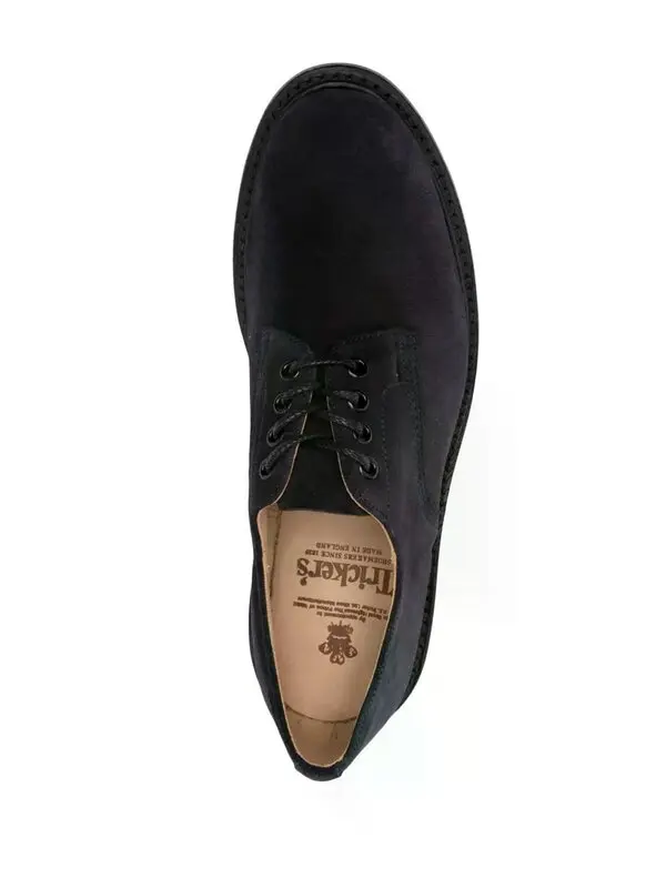 TRICKER'S Danielo Round-toe Derby Shoes - Blue