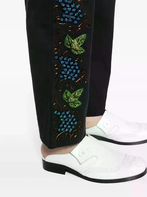 BODE Beaded Concord Embroidered Trousers