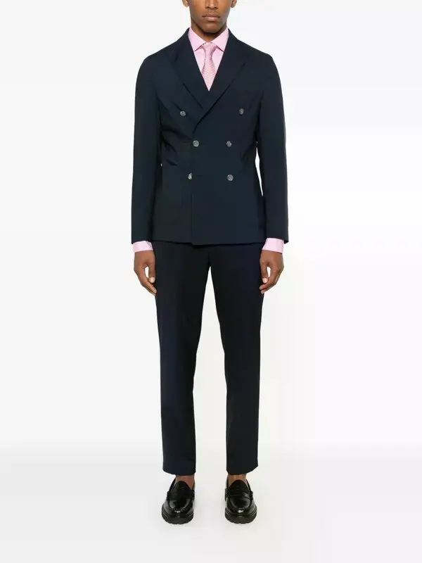 BOSS Double-breasted Blazer - Blue