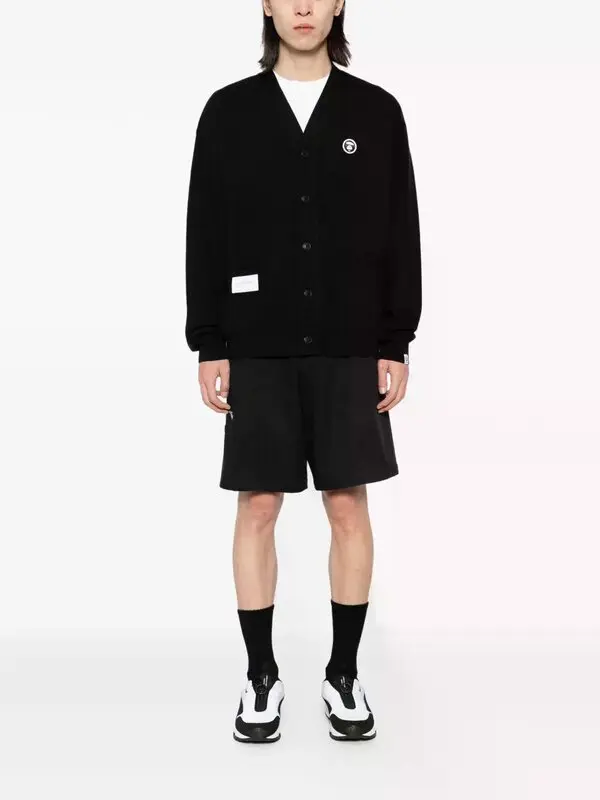 AAPE BY *A BATHING APE Logo Patched Cardigan