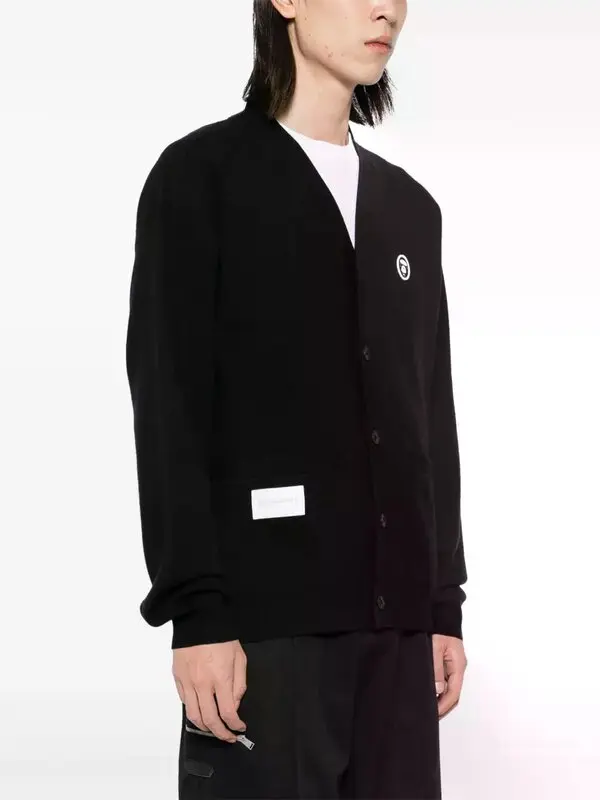 AAPE BY *A BATHING APE Logo Patched Cardigan