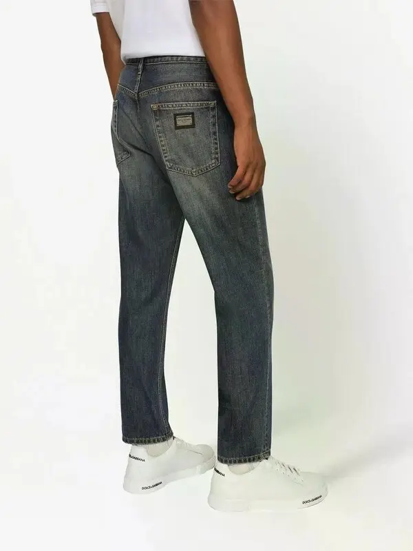 Dolce & Gabbana Logo-appliqué Loose Jeans