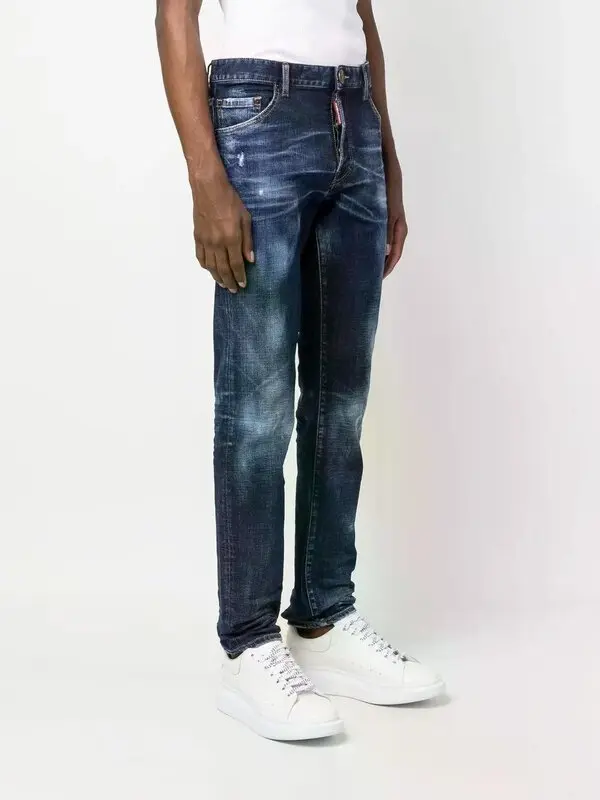Dsquared2 Logo-patch Straight-leg Jeans