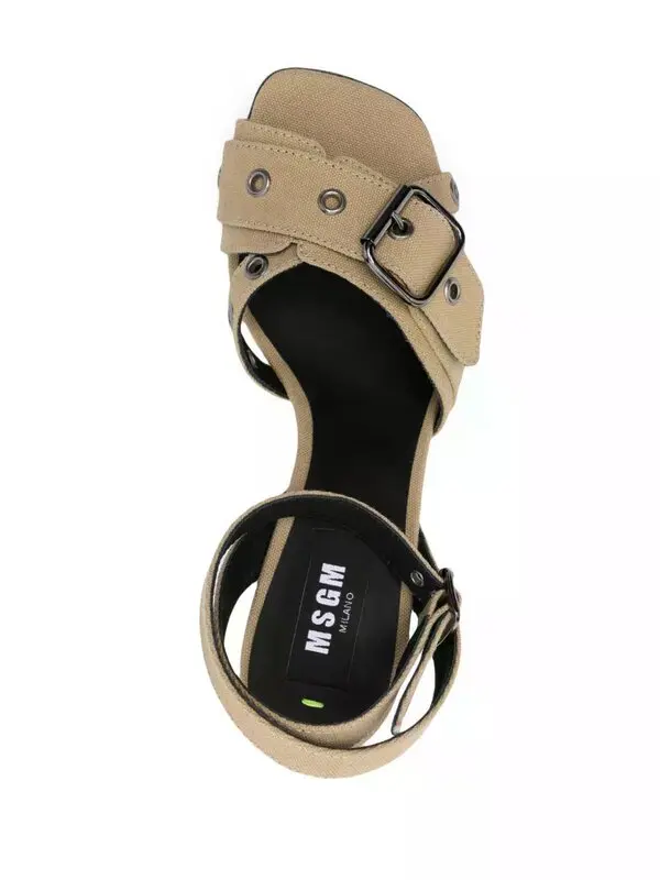 MSGM 95mm Eyelet-embellished Sandals