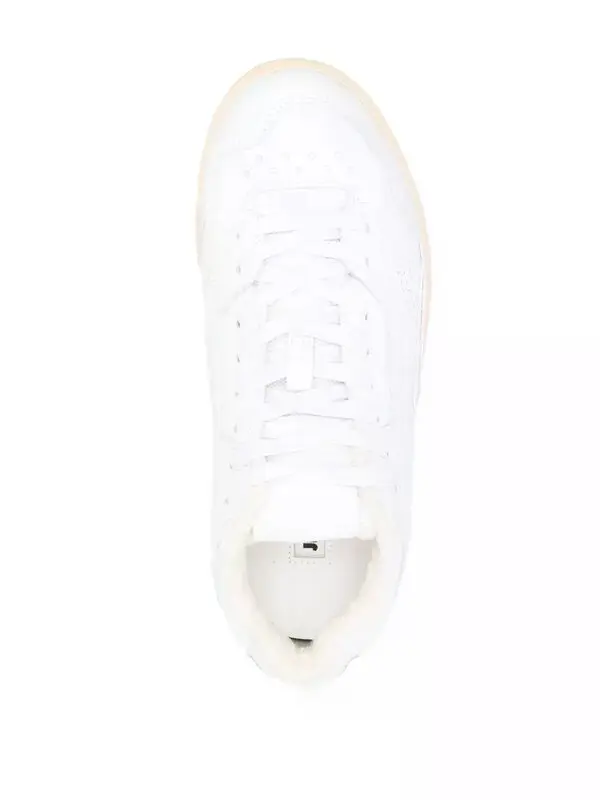 JIL SANDER Debossed-logo Low-top Sneakers - White