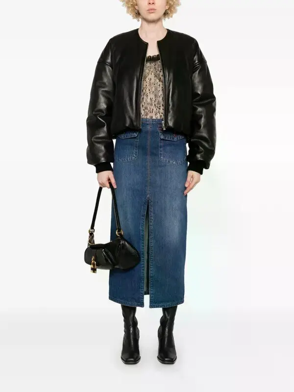 Chloé Denim Midi Skirt