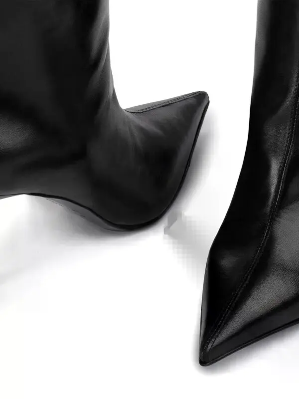 LE SILLA Bella 120mm Pointed-toe Leather Boots