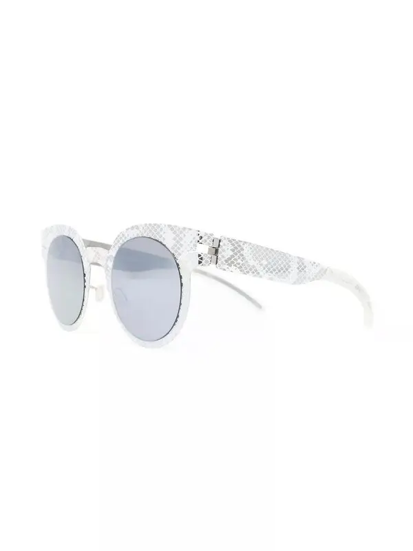 Mykita Python-print Wayfarer Sunglasses