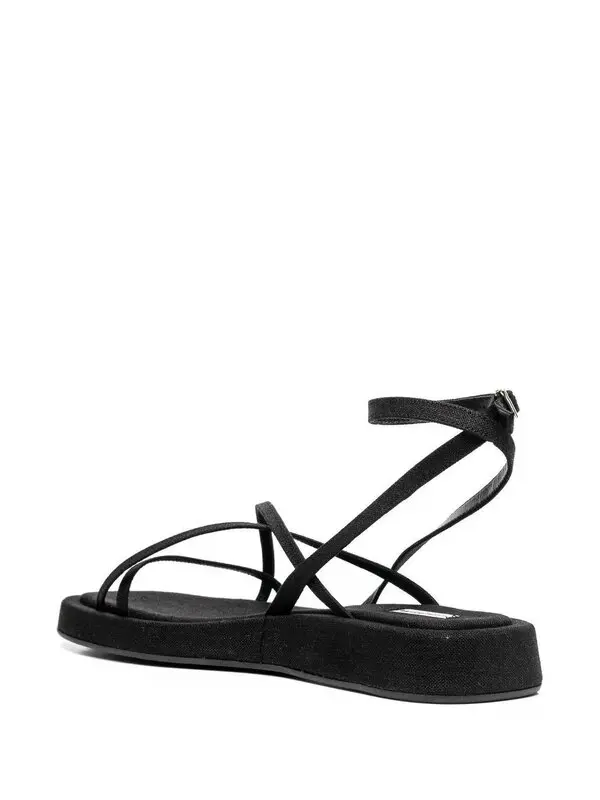 GIABORGHINI Rosie Crossover-strap Sandals - Black