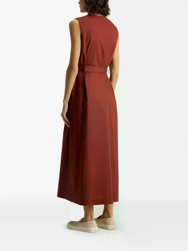 Woolrich Belted Maxi Dress - Red