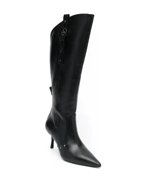 STUART WEITZMAN Thigh-high Leather Stiletto Boots