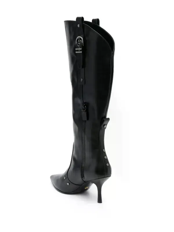 STUART WEITZMAN Thigh-high Leather Stiletto Boots