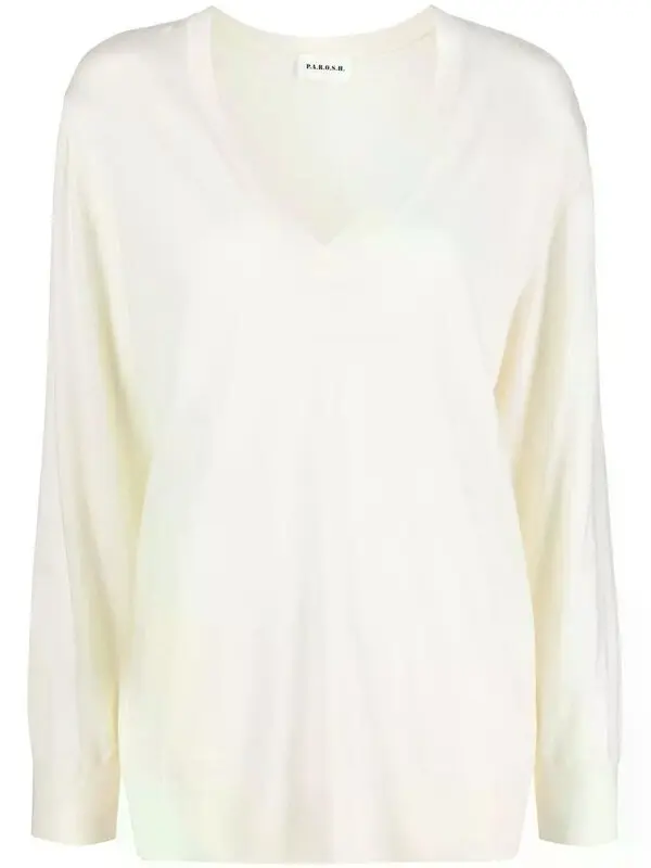 P.a.r.o.s.h V-neck Wool Knitted Top