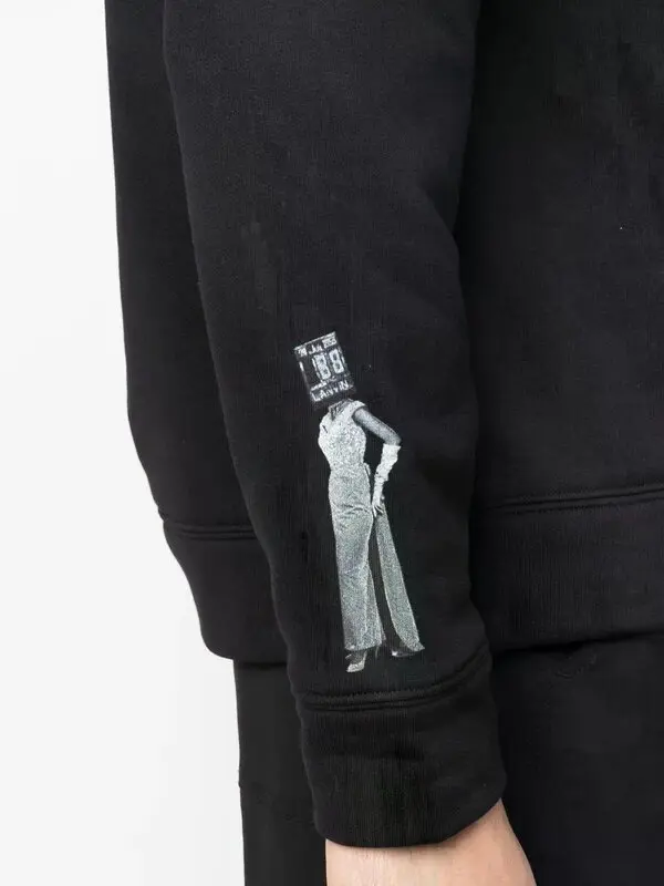 LANVIN Photograph-print Long-sleeve Sweatshirt
