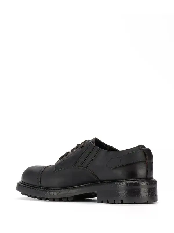 Dolce & Gabbana Leather Buckle Derby Shoes