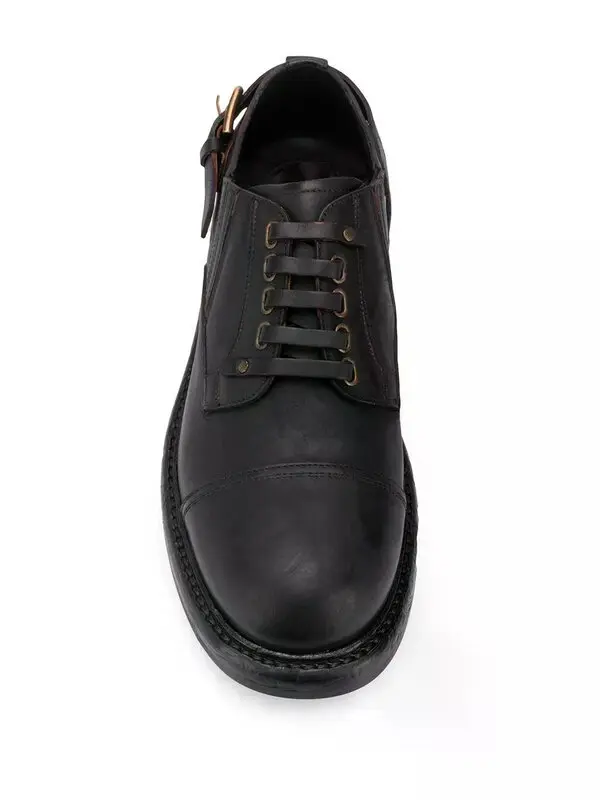 Dolce & Gabbana Leather Buckle Derby Shoes