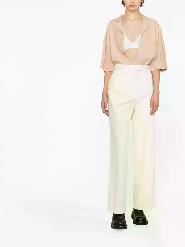 Prada Pressed-crease Tailored Trousers - Neutrals