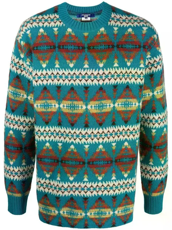 Junya Watanabe Intarsia-knit Wool Jumper