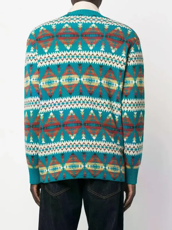 Junya Watanabe Intarsia-knit Wool Jumper
