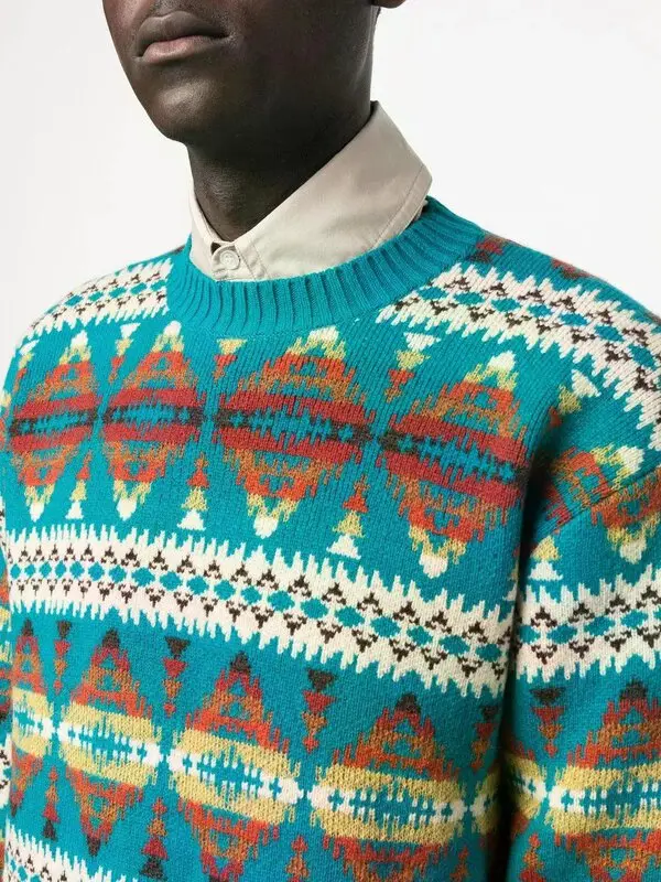 Junya Watanabe Intarsia-knit Wool Jumper