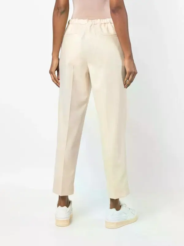 JIL SANDER Drawstring Cropped Trousers