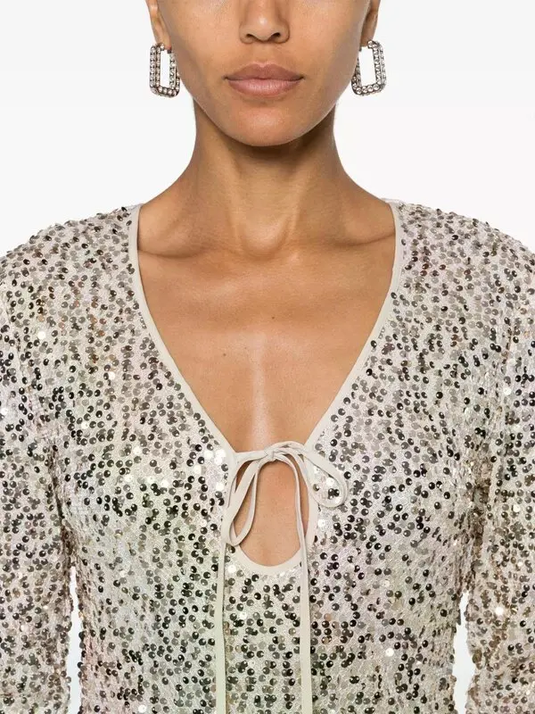 ROTATE BY BIRGER CHRISTENSEN Sequin-embellished Dress