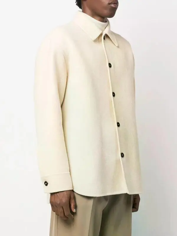 JIL SANDER Button-up Long-sleeved Shirt Jacket - Neutrals