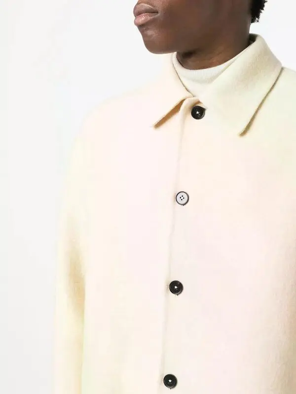 JIL SANDER Button-up Long-sleeved Shirt Jacket - Neutrals