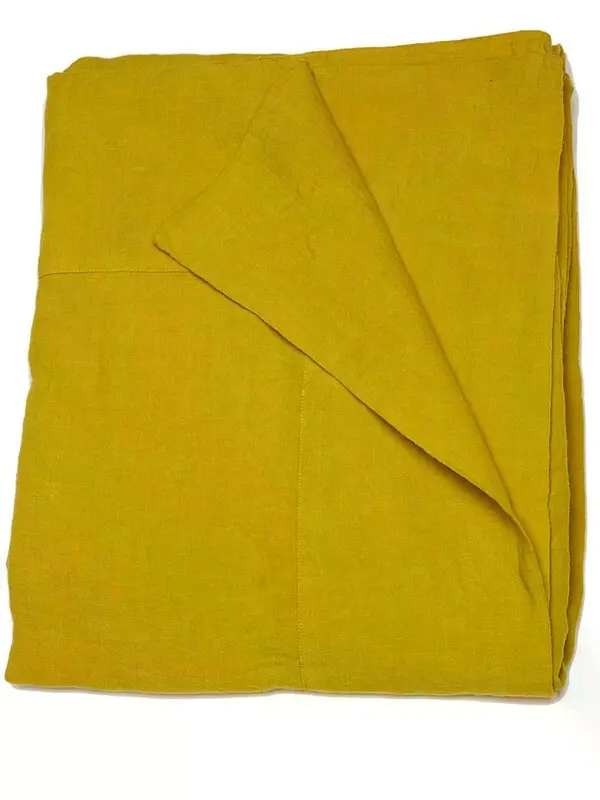 ONCE MILANO Medium Linen Tablecloth - Yellow
