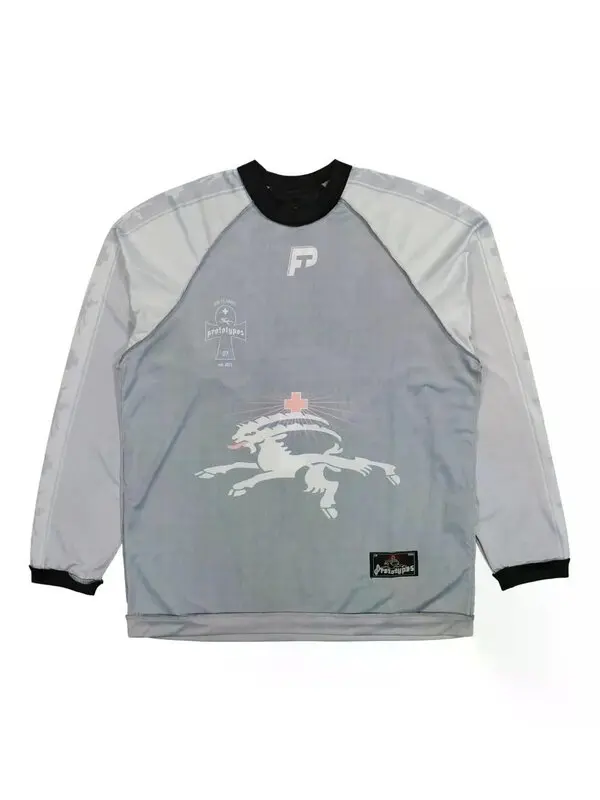 PROTOTYPES Inside Out Football T-shirt - Grey