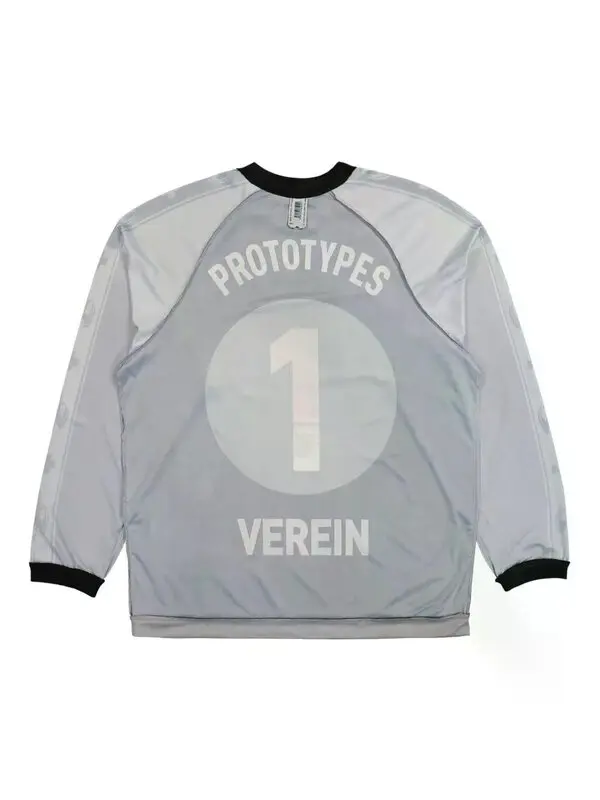PROTOTYPES Inside Out Football T-shirt - Grey